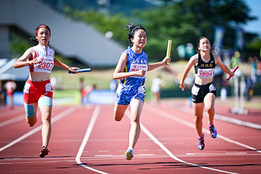 全中女子400mリレーは田原東部が初V 後輩3人が繋いだ唯一の3年・伊藤沙耶のラスト20m「前、いないな」 | THE ANSWER